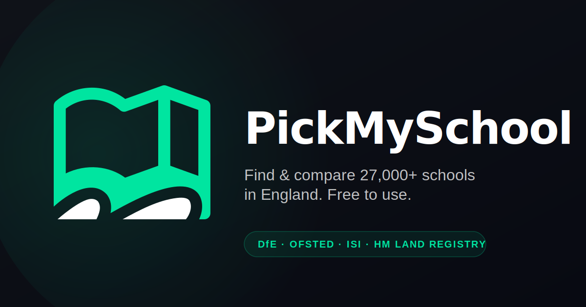 PickMySchool, Find & Compare Schools in England